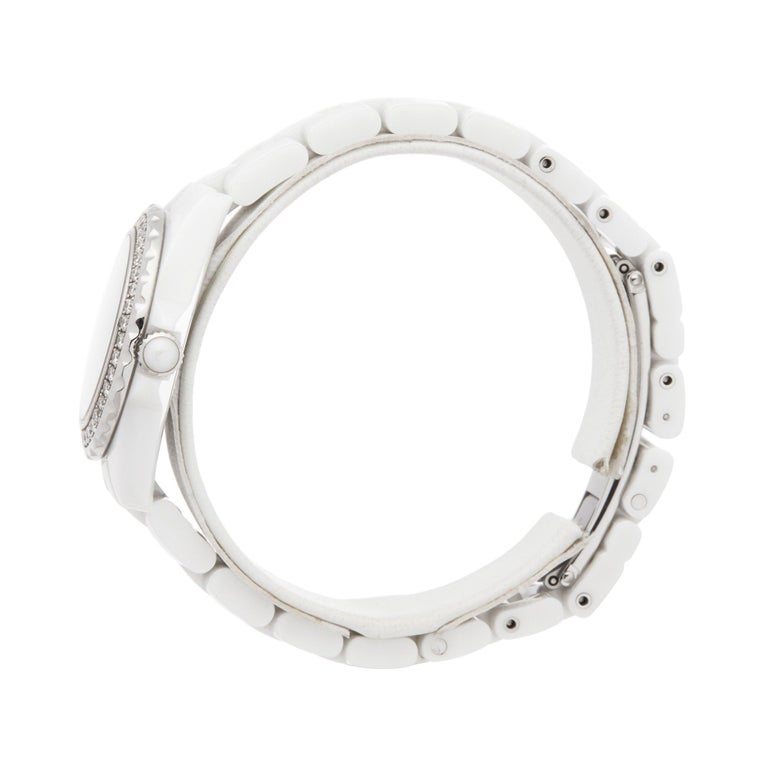 Chanel J12 Diamond Ceramic H2572 at 1stDibs