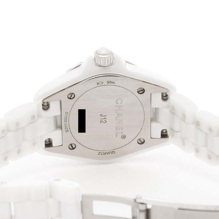 Chanel J12 Diamond Ceramic H2572 at 1stDibs