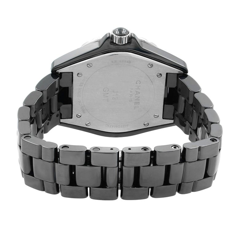 Chanel J12 GMT Black Arabic Dial Ceramic Automatic Unisex Watch H2012 ...