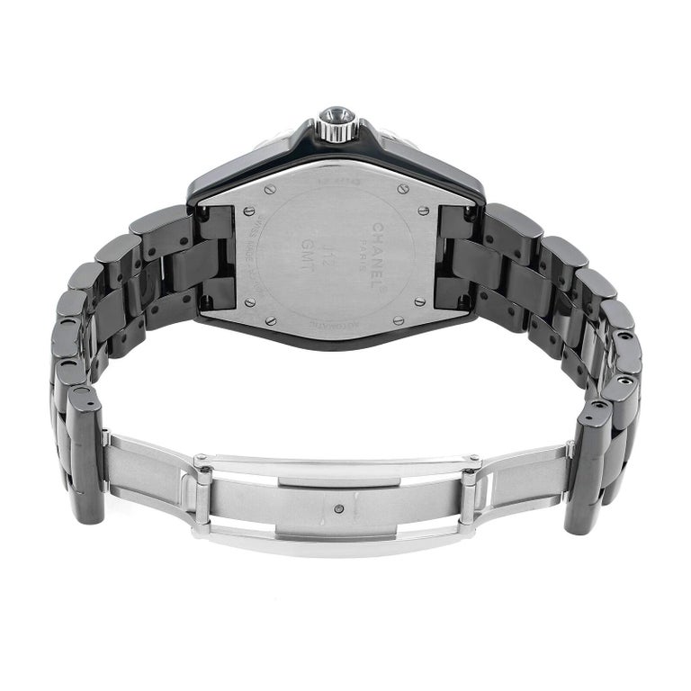 Chanel J12 GMT Black Arabic Dial Ceramic Automatic Unisex Watch H2012 ...