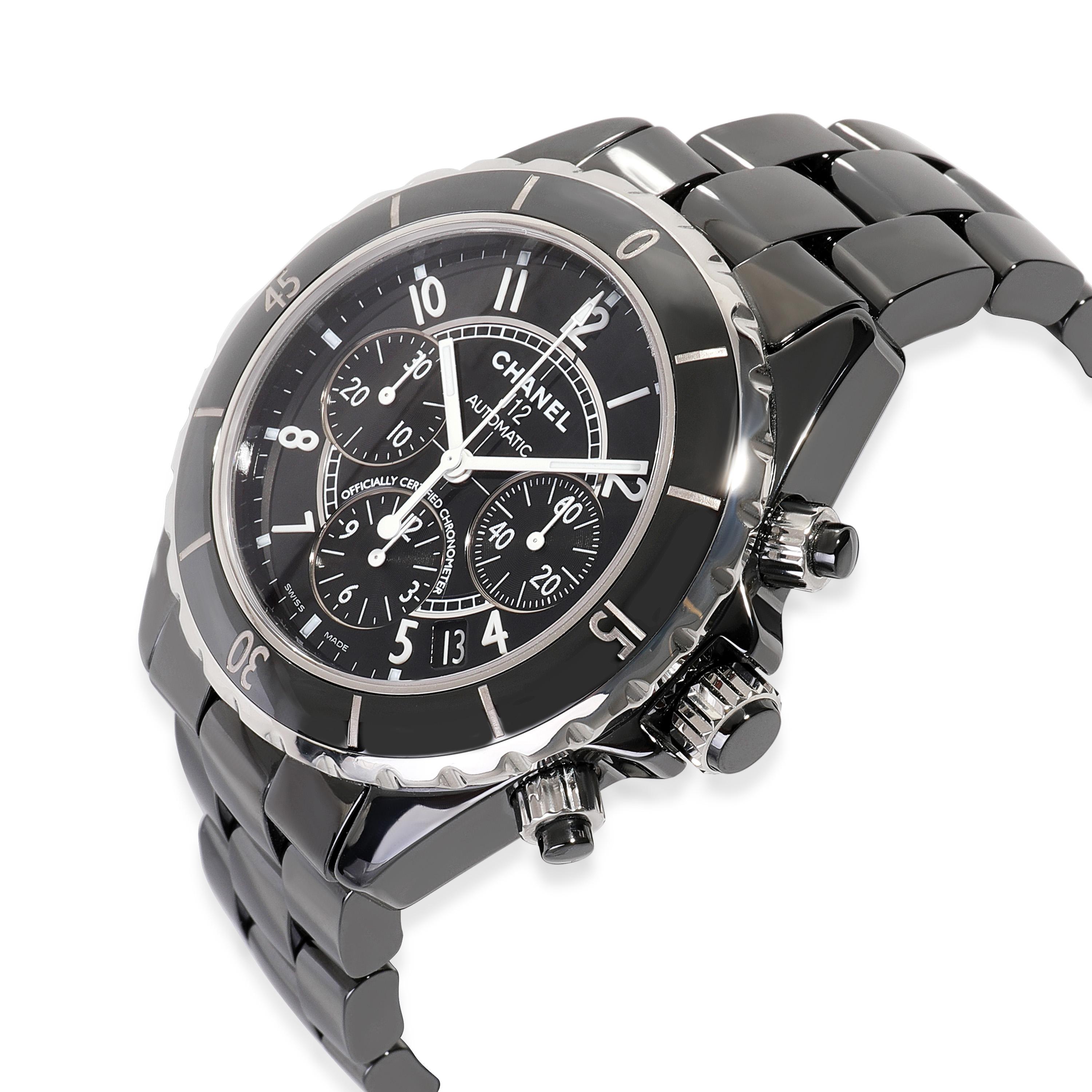 Chanel J12 H0940 Men's Watch in Ceramic For Sale at 1stDibs | chanel ...