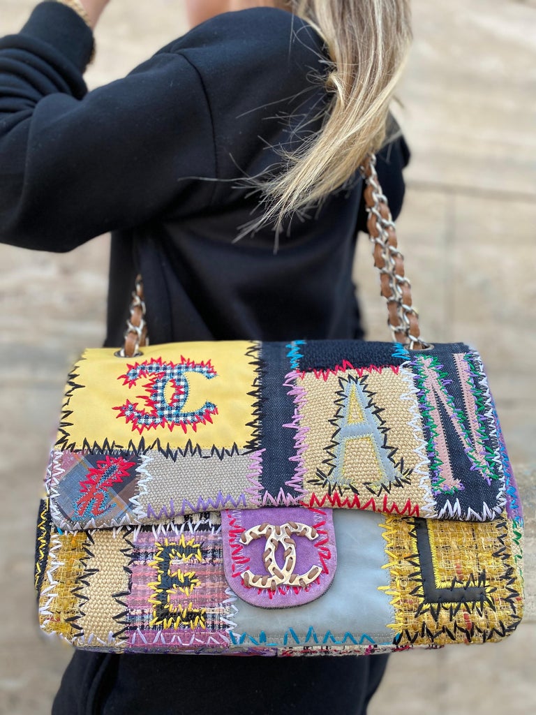 Chanel Jumbo Patchwork Multicol Patch For Sale at 1stDibs
