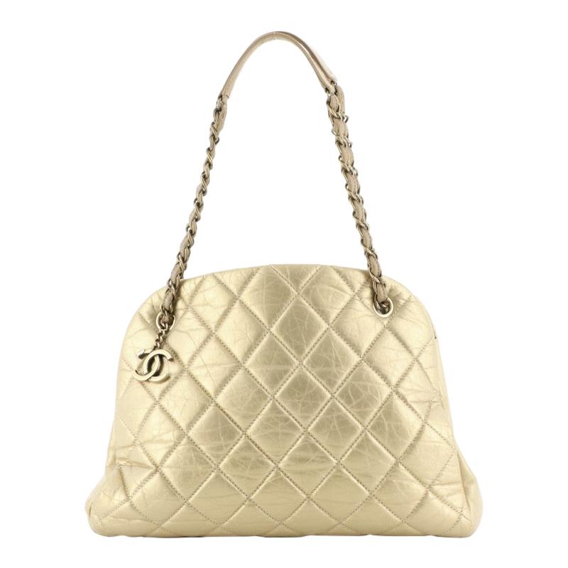 Chanel Flower Applique Classic Double Flap Bag Quilted Tweed Medium at ...