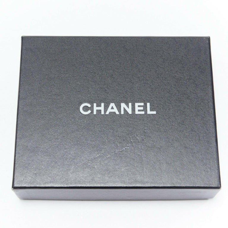 CHANEL KARL LAGERFELD 06P silver cursive logo draped chain punk belt ...