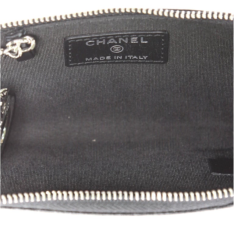 Chanel Key Pouch Camellia Lambskin at 1stDibs