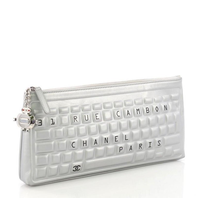 Chanel Keyboard Zip Pouch Calfskin at 1stDibs