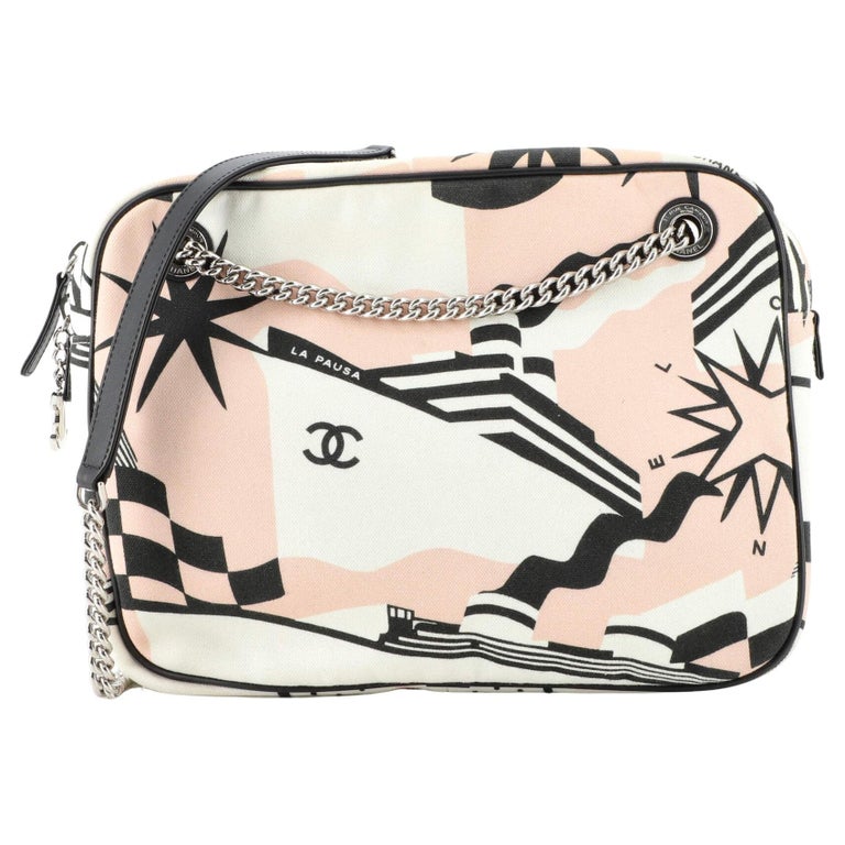 Chanel La Pausa Bay Camera Case Bag Printed Canvas Small For Sale at ...