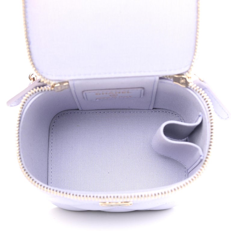 Chanel Lambskin Light Purple Mini Vanity Case Crossbody Bag (2021) For ...