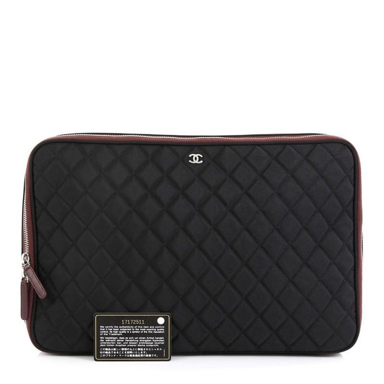 Chanel Laptop Sleeve Quilted Nylon at 1stDibs | chanel computer sleeve