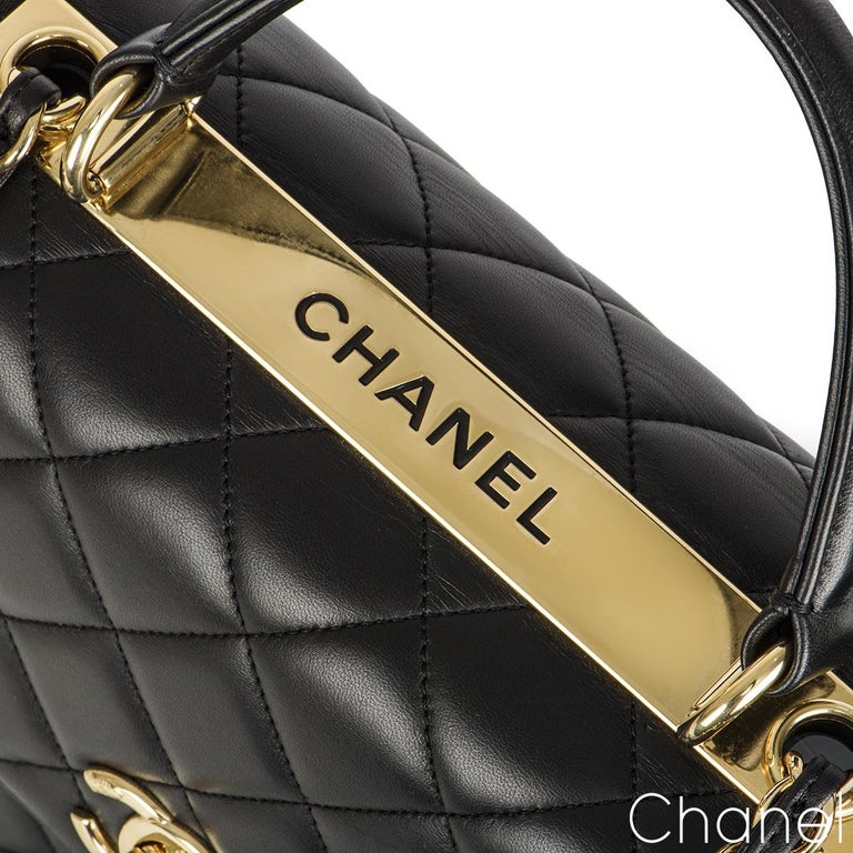 Chanel Large Black Trendy CC Flap Bag at 1stDibs