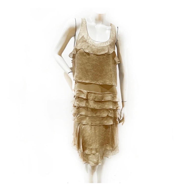 Chanel Layered Lace Dress Fall2002 For Sale at 1stDibs