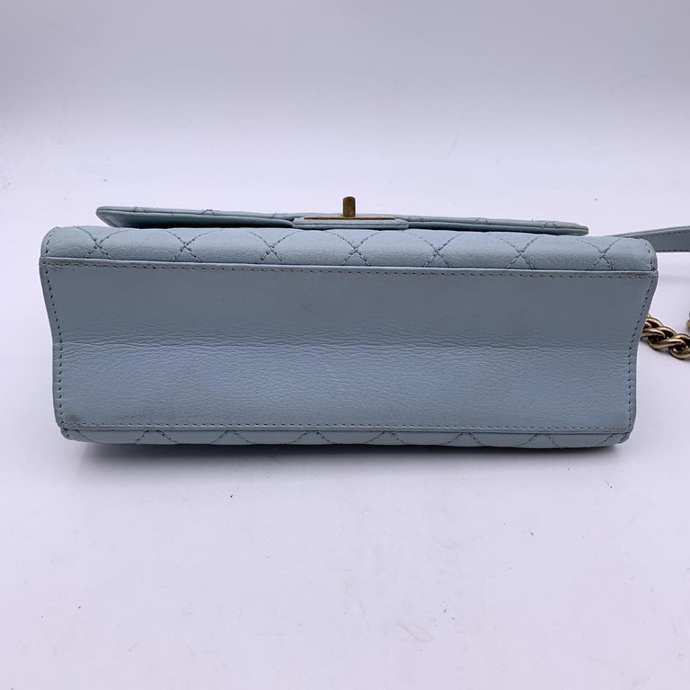 Chanel Light Blue Quilted Leather Trendy Reissue Shoulder Bag For Sale ...