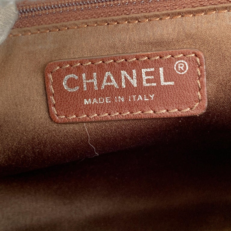 Chanel Light Brown Quilted Leather Embossed Stitch Flap Shoulder Bag ...