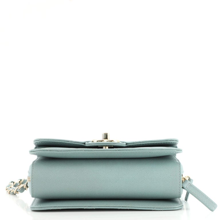 Chanel Like a Wallet Flap Bag Quilted Caviar Mini For Sale at 1stDibs