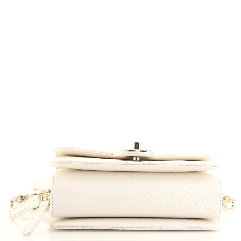 Chanel Like a Wallet Flap Bag Quilted Caviar Mini at 1stDibs