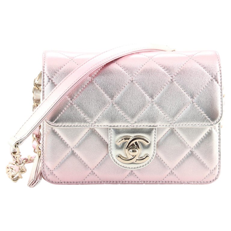 Chanel Like a Wallet Flap Bag Quilted Gradient Metallic Lambskin Mini ...