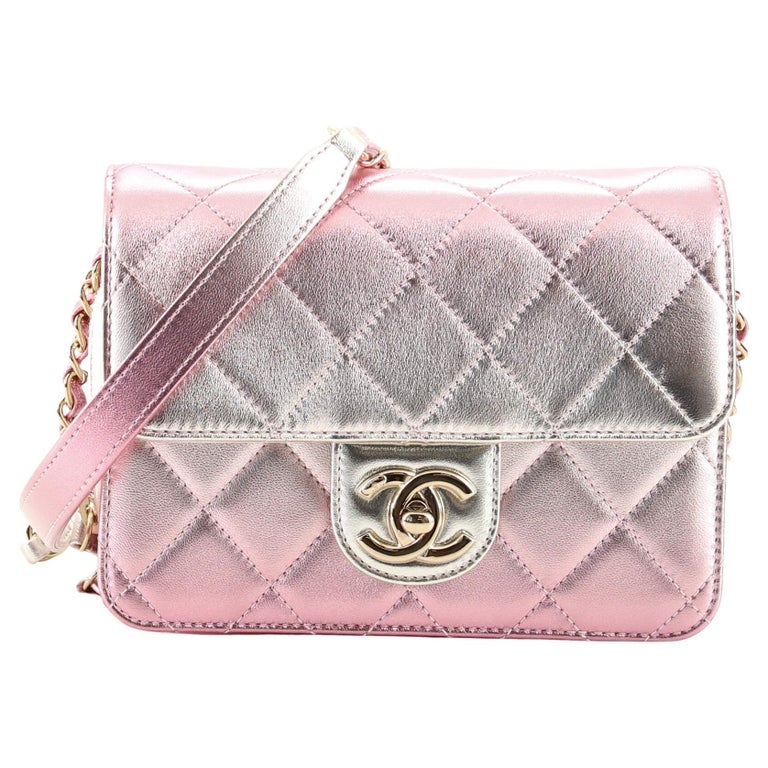 Chanel Like a Wallet Flap Bag Quilted Gradient Metallic Lambskin Mini ...