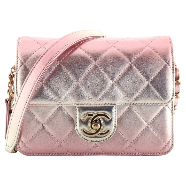 Chanel Like a Wallet Flap Bag Quilted Gradient Metallic Lambskin Mini ...