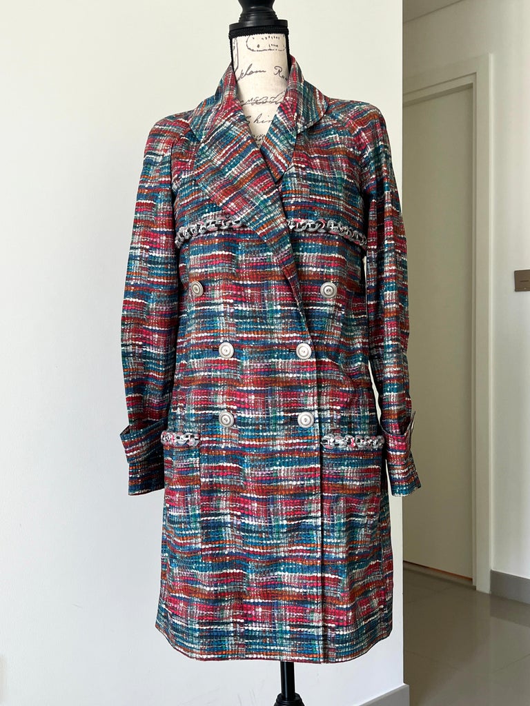 Chanel Lilly Allen Style Trench Coat For Sale at 1stDibs