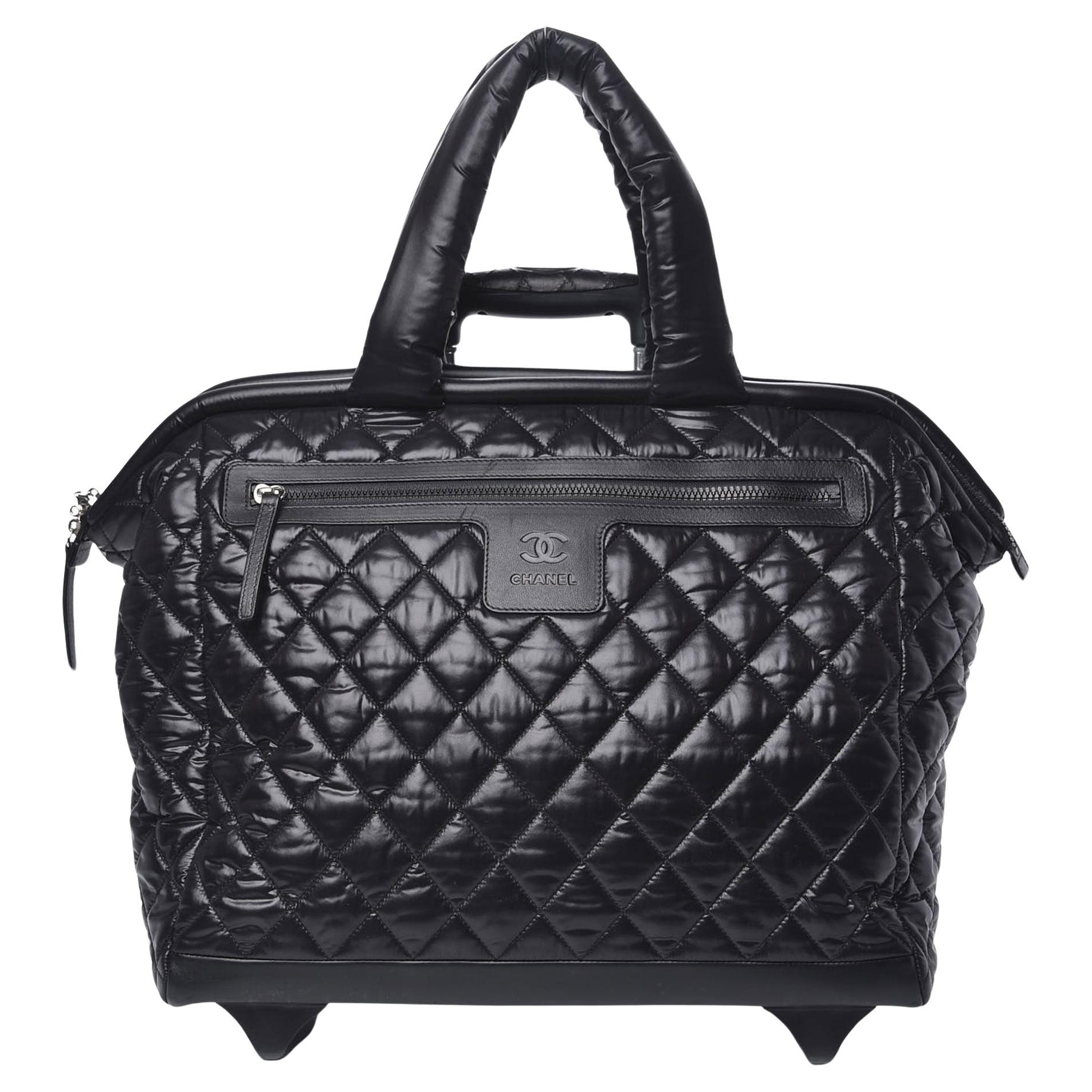 Chanel Limited Edition Coco Cocoon Nylon Quilted Trolley Luggage ...