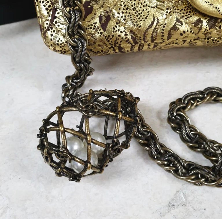 CHANEL Limited Edition Paris Moscow FABERGE EGG Flap Handbag For Sale ...
