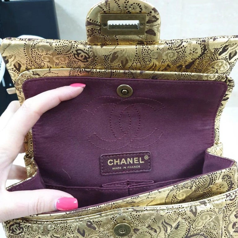 CHANEL Limited Edition Paris Moscow FABERGE EGG Flap Handbag For Sale ...