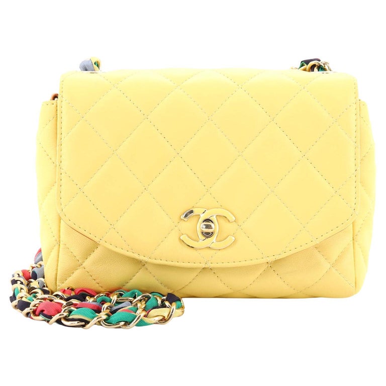 Chanel Logo Camera Bag Printed Coated Canvas Medium For Sale at 1stDibs