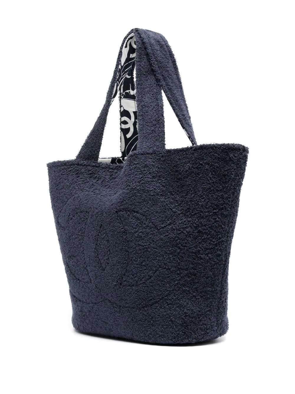 Chanel Logo Stitch Beach Tote Set For Sale at 1stDibs | stitch beach ...