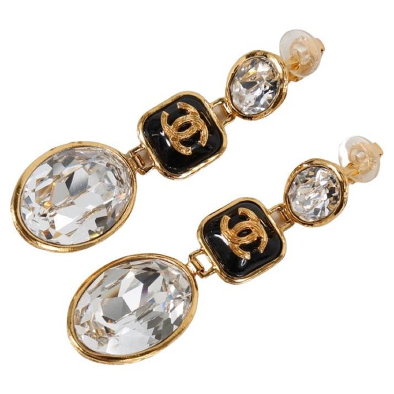 CHANEL LONG Earrings For Sale at 1stDibs
