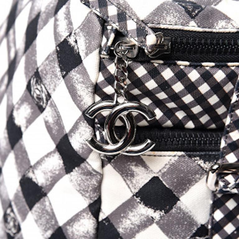 Chanel Lunch Box Shoulder Bag in Black Gingham For Sale at 1stDibs ...