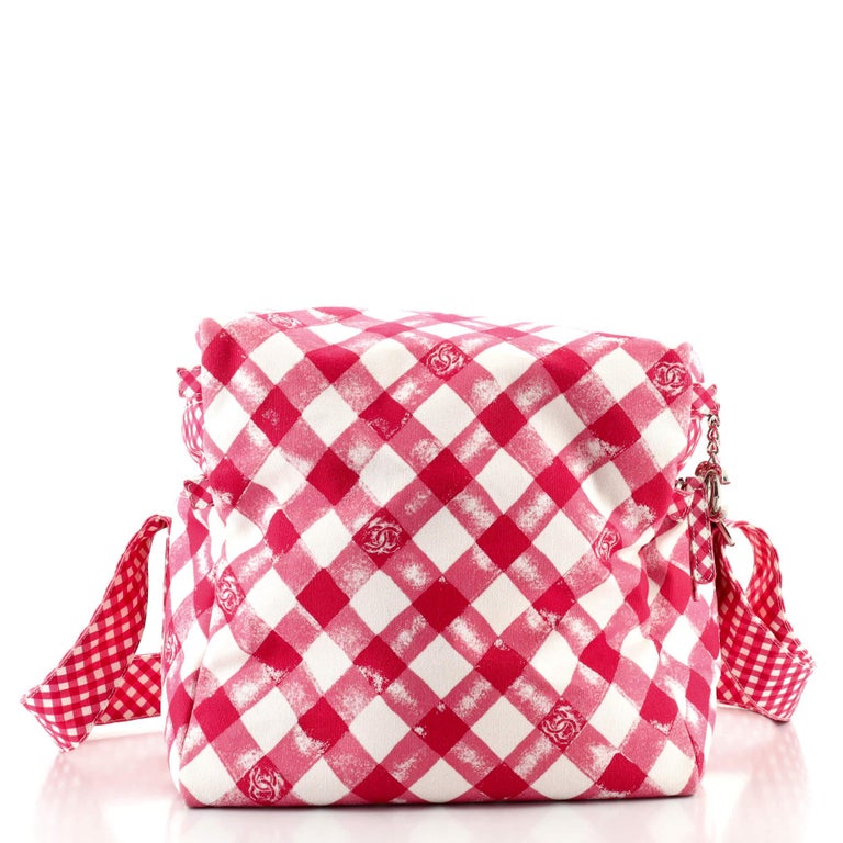 Chanel Lunch Box Shoulder Bag Printed Canvas Medium at 1stDibs