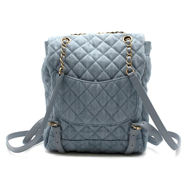 Chanel Matrasse denim backpack For Sale at 1stDibs | chanel denim ...