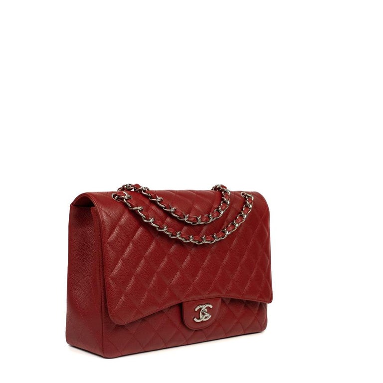 CHANEL, Maxi Timeless Jumbo in red leather at 1stDibs