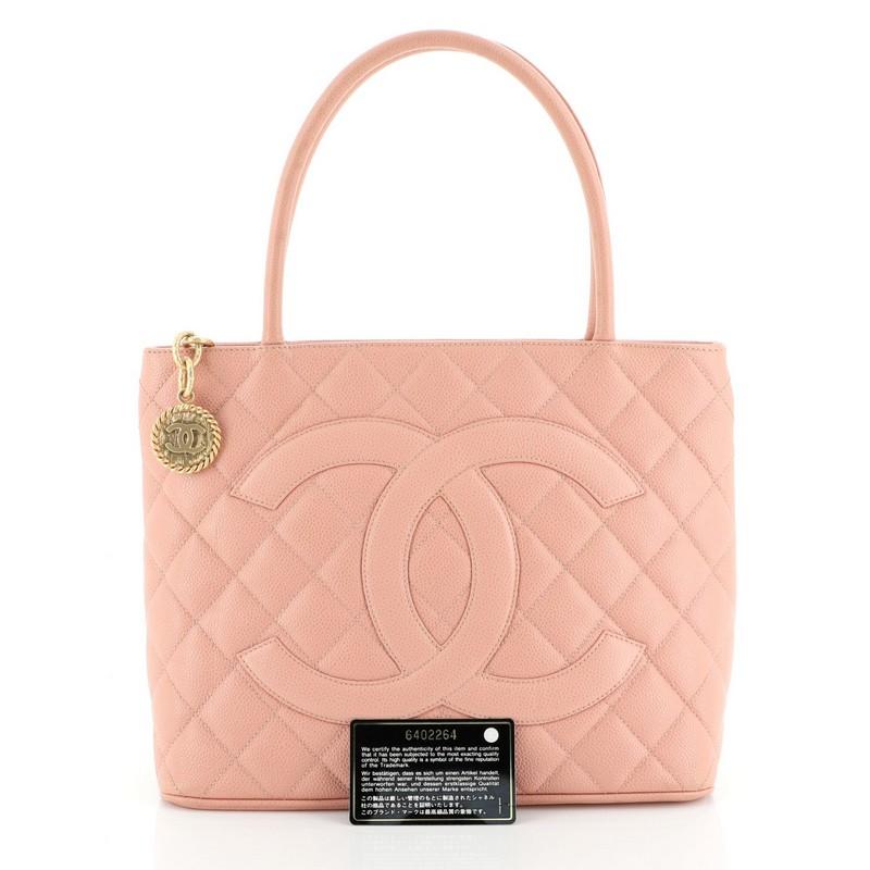 Chanel Medallion Tote Quilted Caviar at 1stDibs