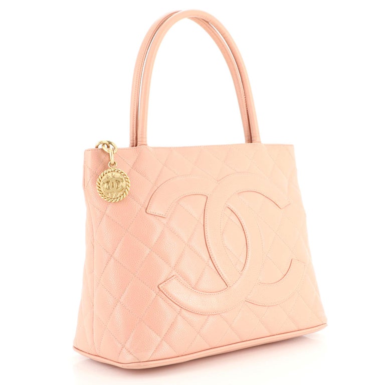 Chanel Medallion Tote Quilted Caviar For Sale at 1stDibs