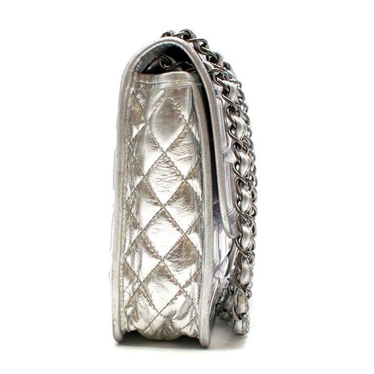 Chanel Metallic Ice Cube Limited Edition Flap Bag at 1stDibs