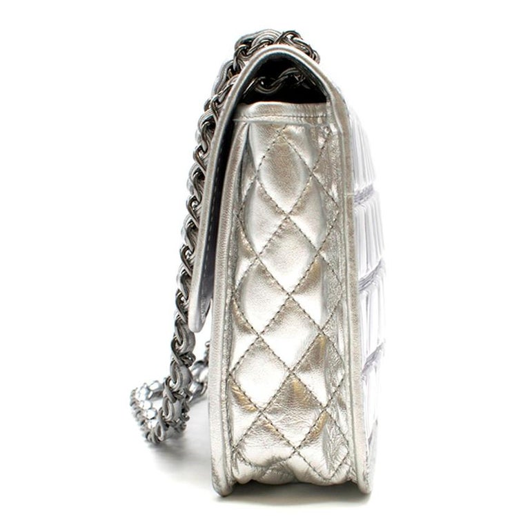 Chanel Metallic Ice Cube Limited Edition Flap Bag at 1stDibs