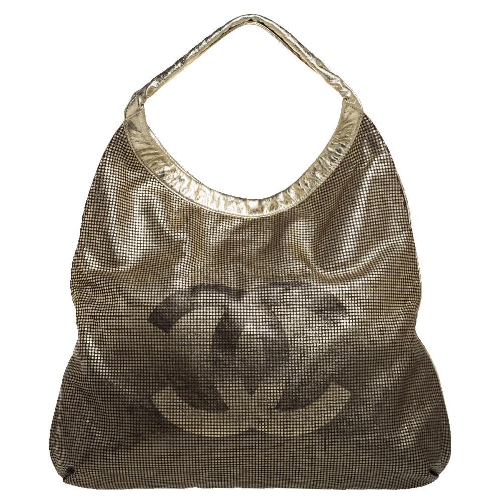 Chanel Metallic Ombre Leather Hollywood CC Hobo at 1stDibs