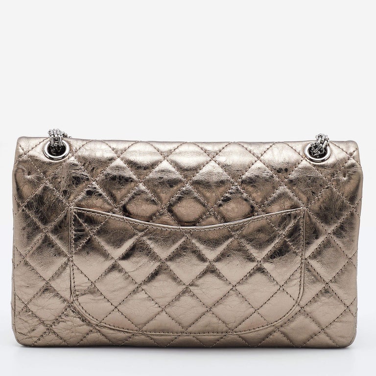 Chanel Metallic Quilted Aged Leather 226 Reissue 2.55 Flap Bag For Sale ...