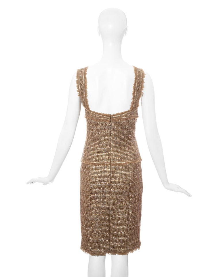 Chanel metallic tweed dress ss 2005 at 1stDibs | chanel tweed dress ...