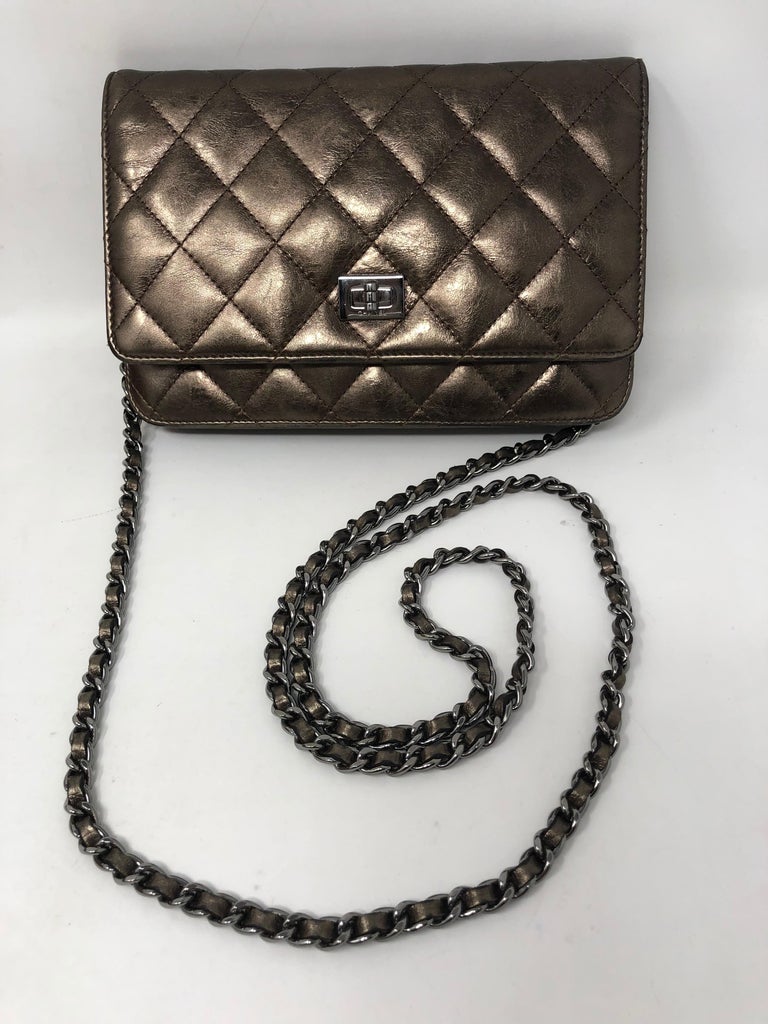 Chanel Metallic Wallet on a Chain at 1stDibs
