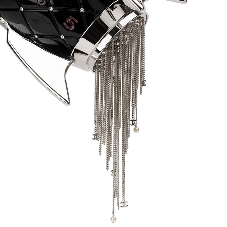 Chanel Minaudière Limited Edition Coco Space Rocket Silver-Tone ...