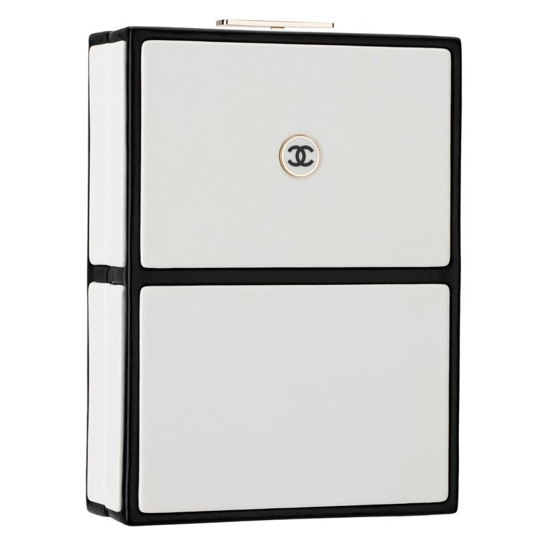 Chanel Minaudière Limited Edition White and Black Chanel No.5 Perfume ...