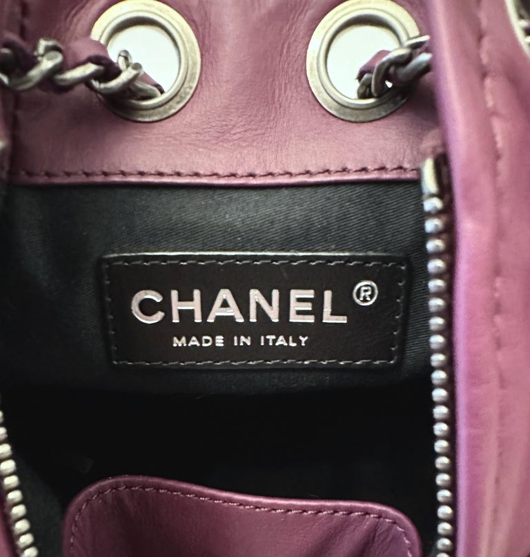 Chanel Mini "Backpack is Back" Purple Leather Bag For Sale at 1stDibs