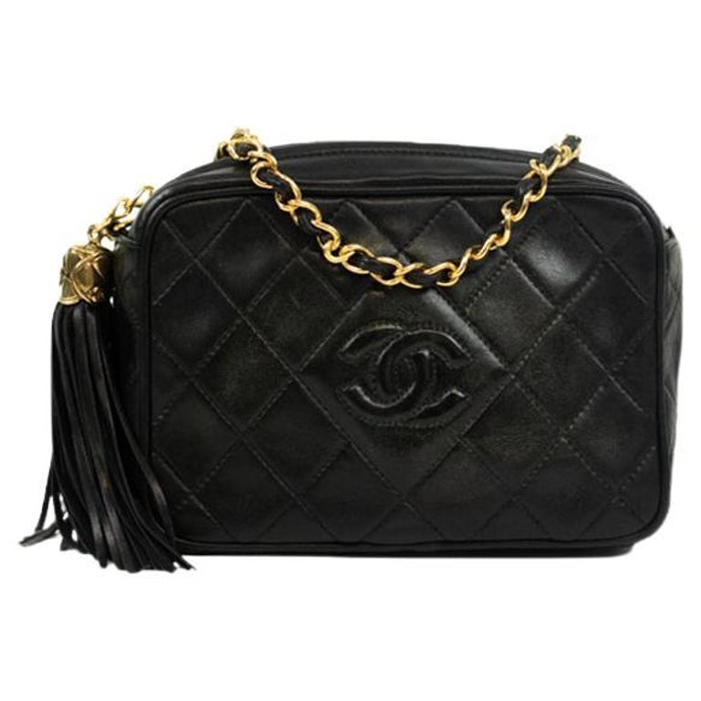 CHANEL, Mini Camera Vintage in black leather at 1stDibs