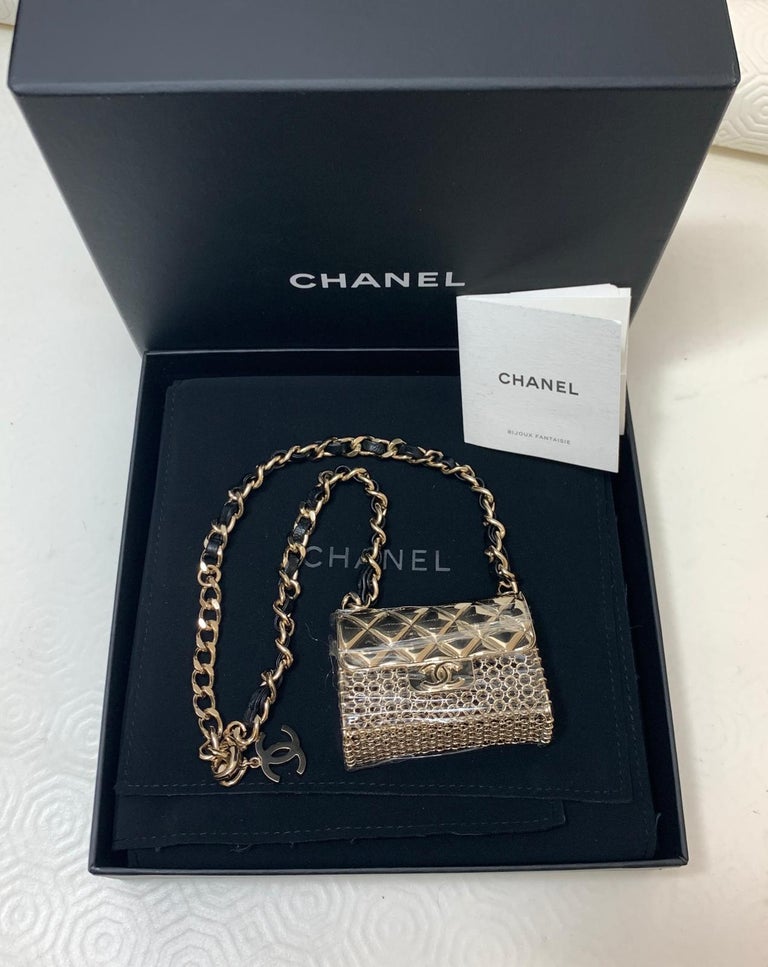 Chanel Mini Charms Bag Necklace For Sale at 1stDibs