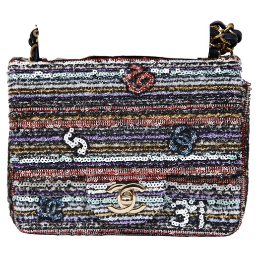 Chanel New CC Logo Patch Tartan Cashmere Jacket For Sale at 1stDibs