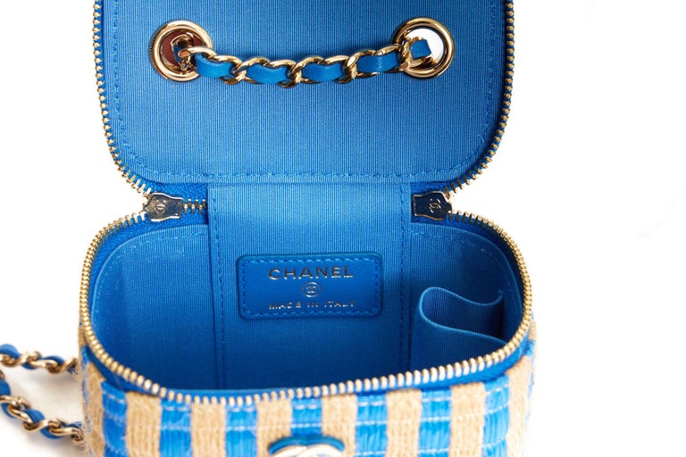 Chanel Mini Raffia Vanity Bag 2020 For Sale at 1stDibs