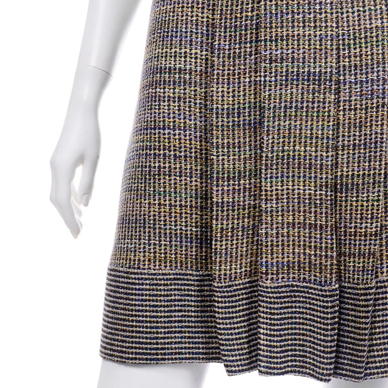 Chanel Multi-Colored Tweed Short Sleeve Dress Spring Summer 2015 For ...