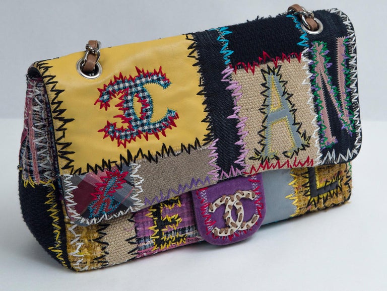 Chanel Multi Patchwork Jumbo Flap Purse at 1stDibs | chanel patchwork ...